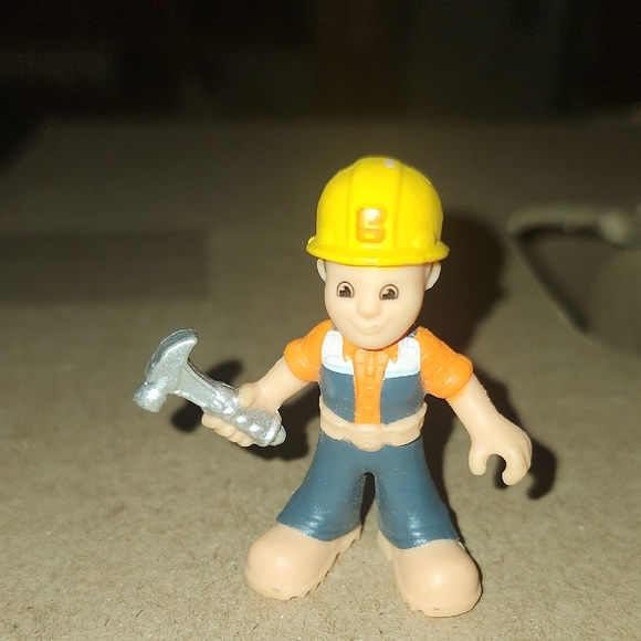Toys | Construction Worker Toy Figure With Yellow Helmet | Poshmark